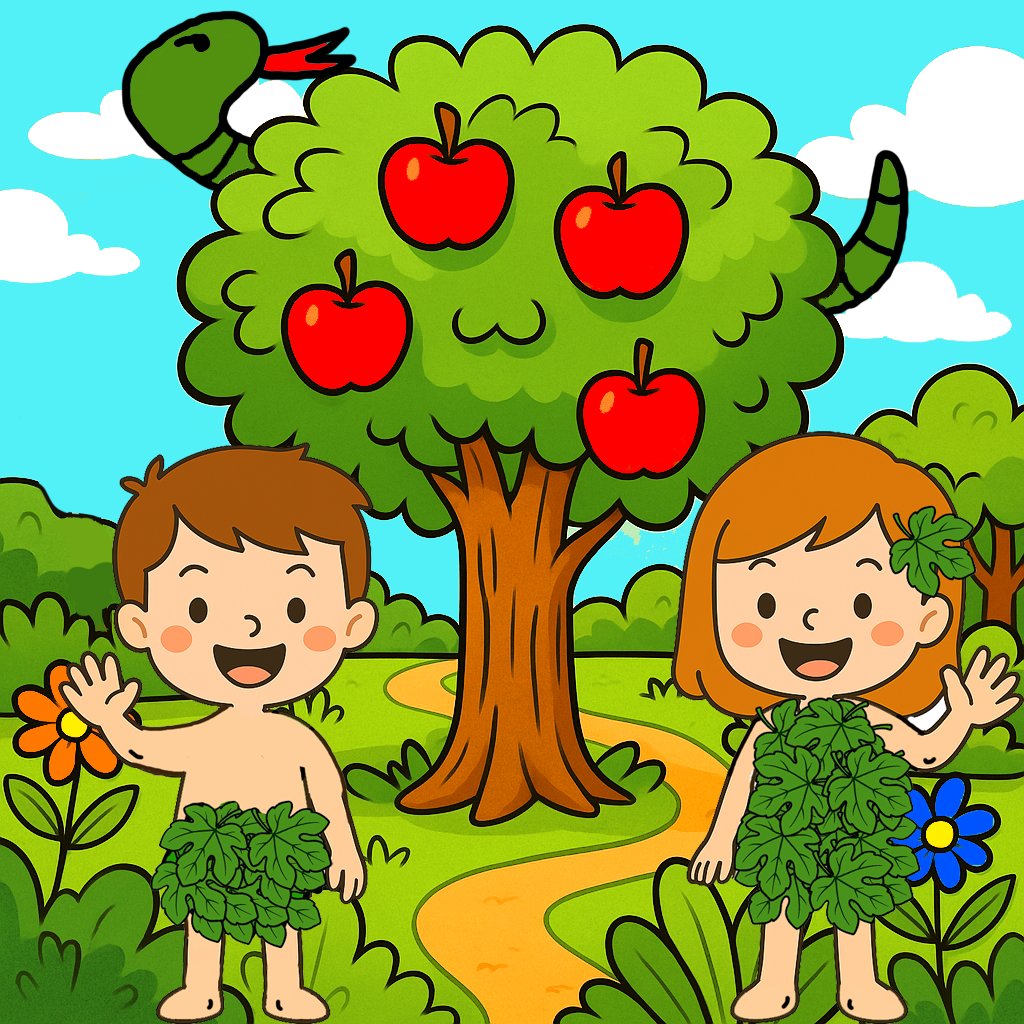 God Made Adam and Eve Toddler Bible Lesson – Church House Collection Store