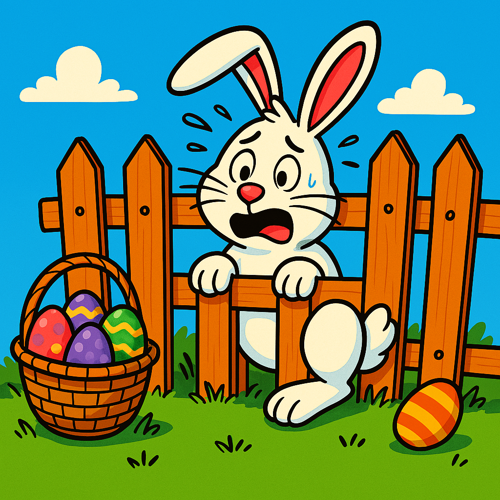 The Easter Bunny Who Got Stuck In The Fence – Church House Collection Store
