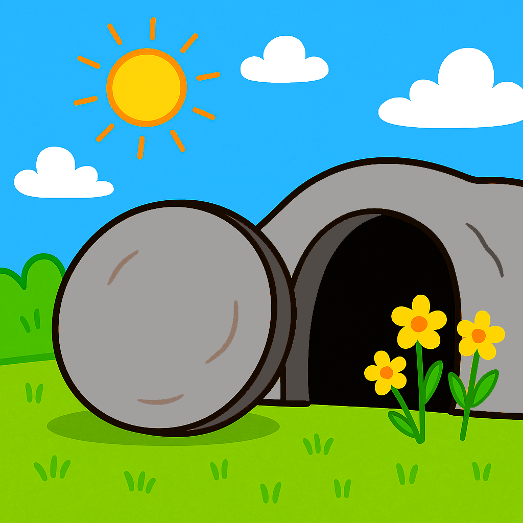 🪨 The Stone That Rolled Away -Toddler Bible Lesson – Church House ...