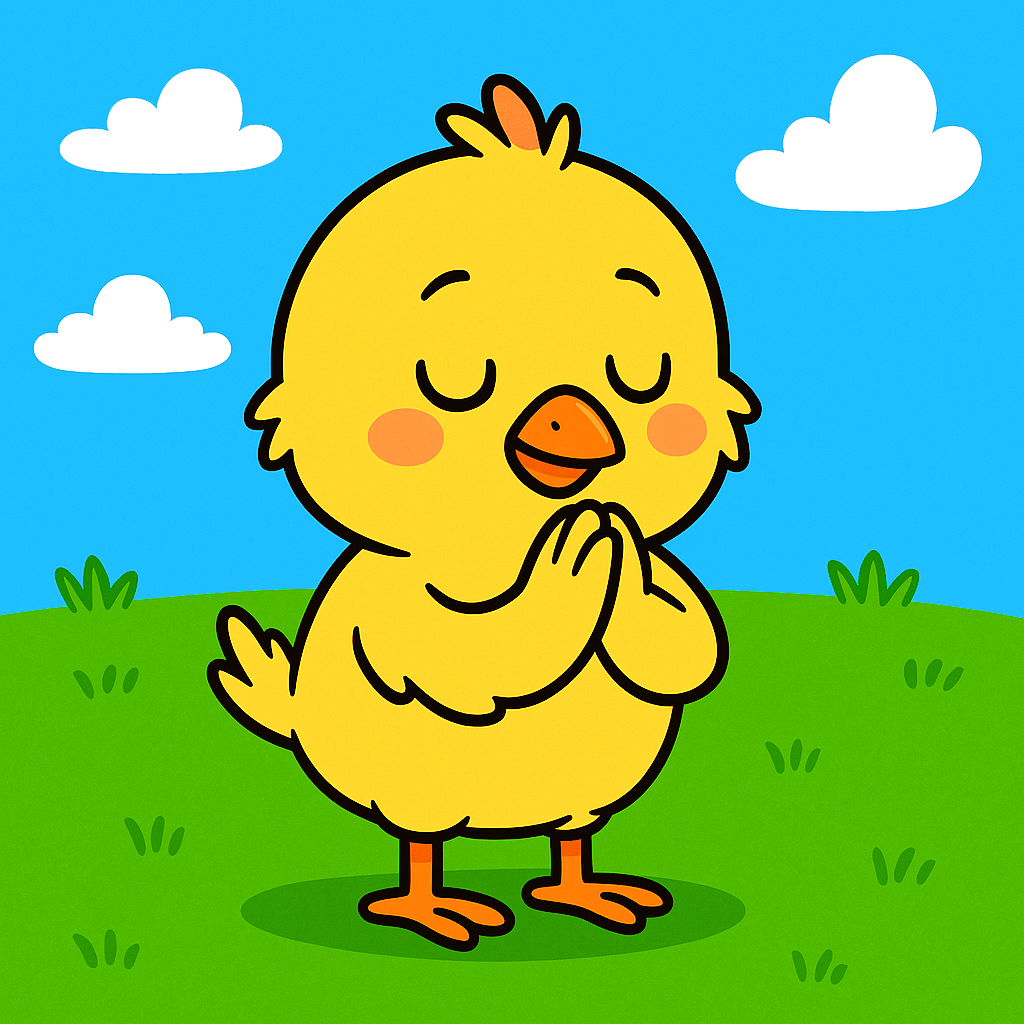 The Chick Who Tried To Pray Like A Grown Up Toddler Bible Lesson ...