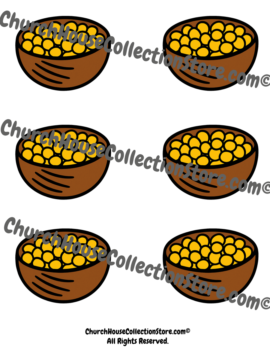 Corn Template Printable – Thanksgiving Bible Craft – Church House ...