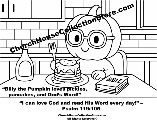 Pickles on My Pancakes Coloring Page Printable – Church House ...