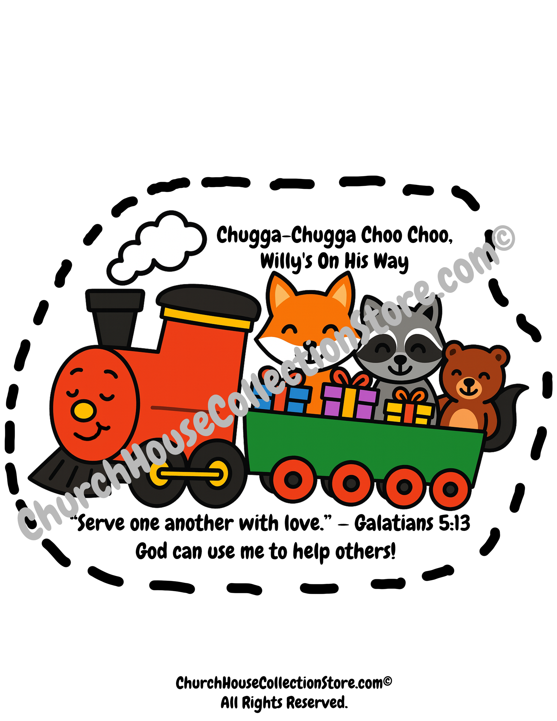 Willy the Christmas Train Paper Plate Bible Craft – Church House ...